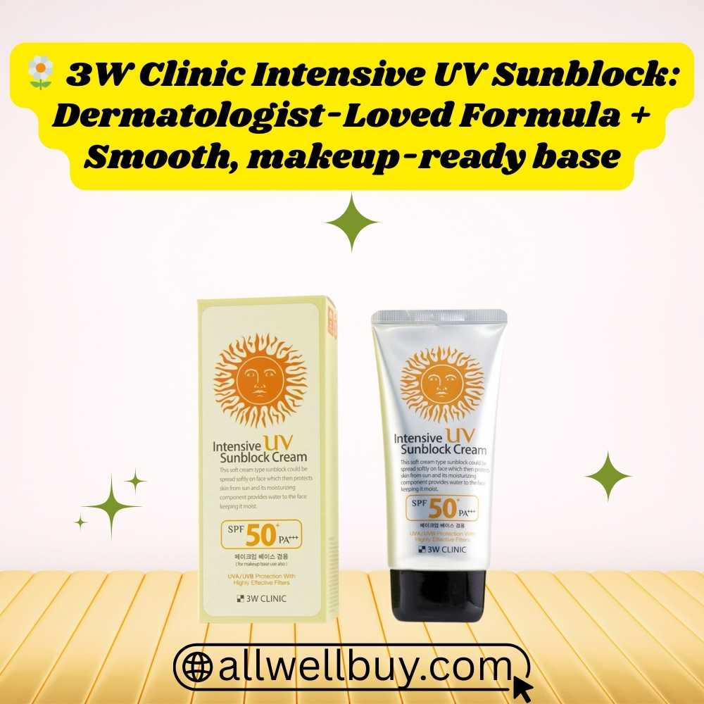 3W Clinic UV Protection BD – SPF50+ Sunblock Cream Review || Blog